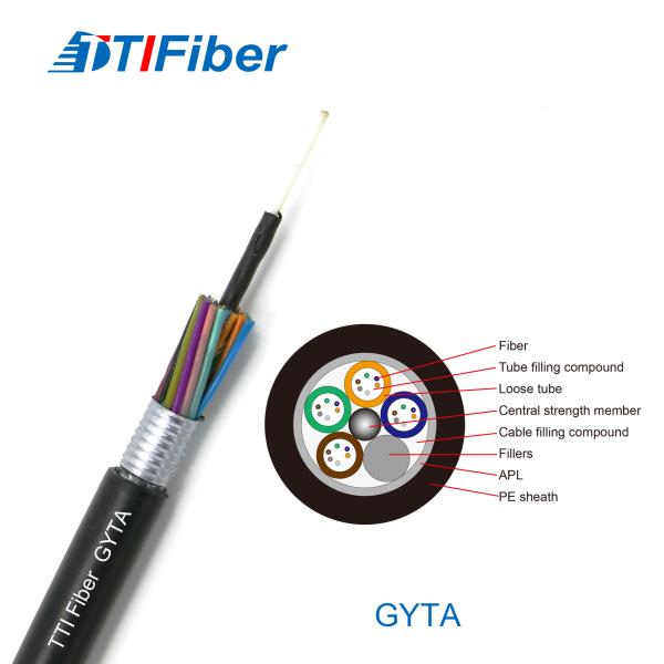 Quality Stranded Loose Tube Aluminum Tape Cable GYTA for sale