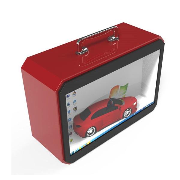 Quality TFT Type Transparent LCD Screen , Transparent Lcd Box With Portable Handle for sale