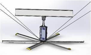 24 Feet Large Industrial Ceiling Fan with High Efficient Ventilation Effect