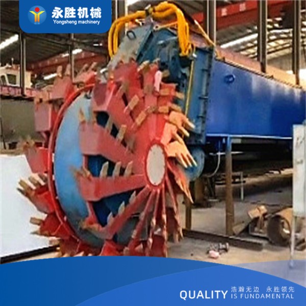 Quality Large Bucket Wheel River Sand Dredging Machine Equipped With 18inch Mud Dredger for sale