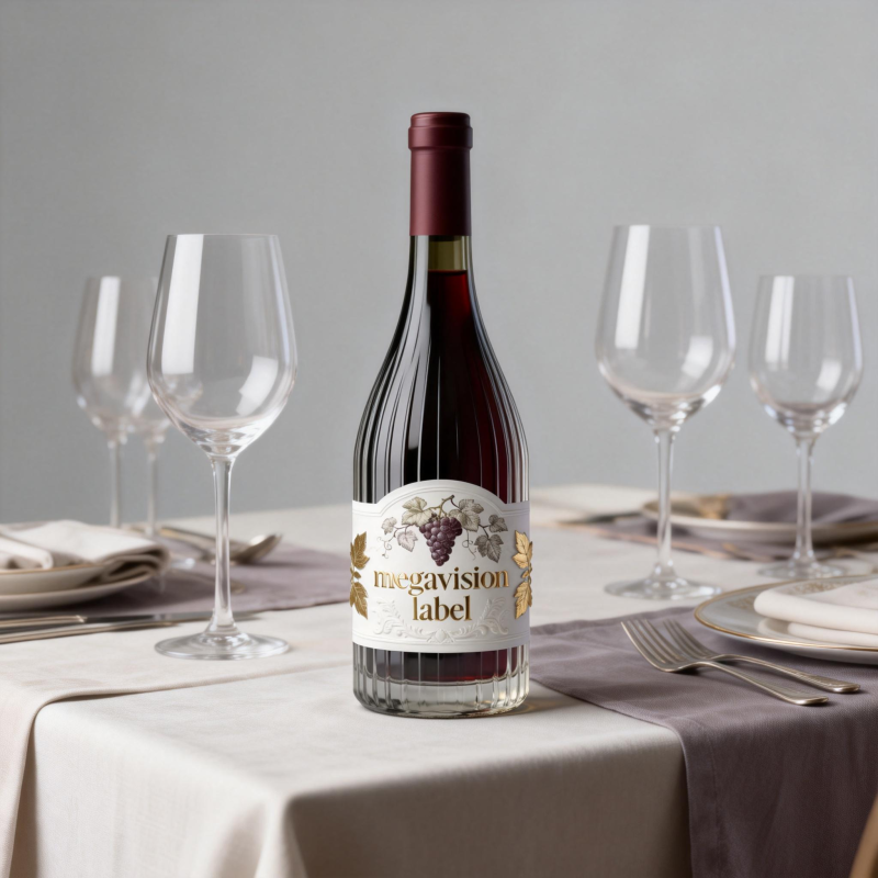 Quality Customized Wine Labels Hot Stamping Printing Waterproof Packaging Labels for sale