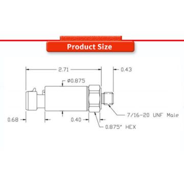 Quality UNIVO AST2000-1000Y Pressure Sensor 0.5-4.5V Output for Measuring Liquids and for sale