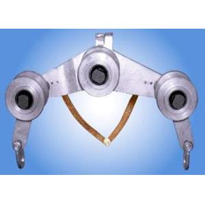 Quality Three Wheel Structure Transmission Line Stringing Tools Earthing Pulley Block for sale