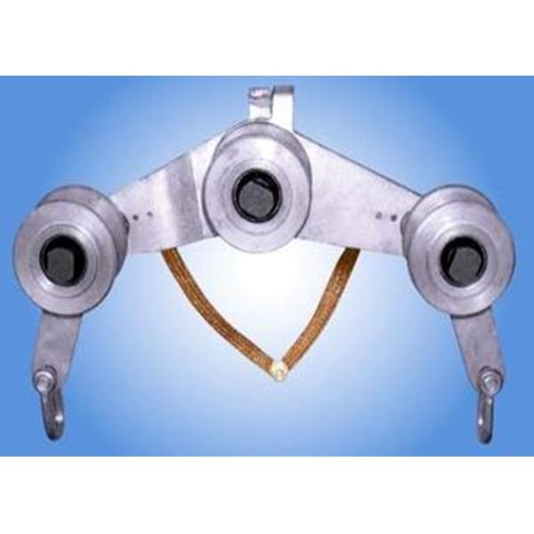 Quality Three Wheel Structure Transmission Line Stringing Tools Earthing Pulley Block and Tackle for sale