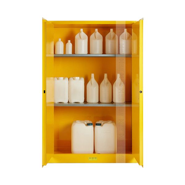 Quality Commercial Furniture 12Gal / 45L Flammable Safety Cabinet for Laboratory in Yellow for sale