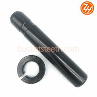 Quality Black 53HRC 713-00032 Bucket Tooth Pin , 25ton Daewoo Excavator Parts for sale