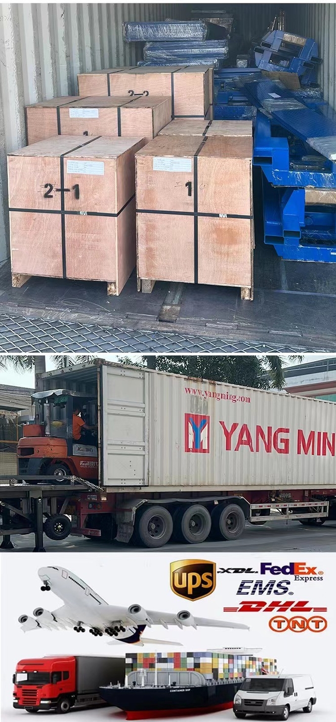 Four-fold door And Counterweight Door 5 Tons 8 m High Customized  500kg-20000kg Large Industrial Indoor Hydraulic Freight Elevetor 3