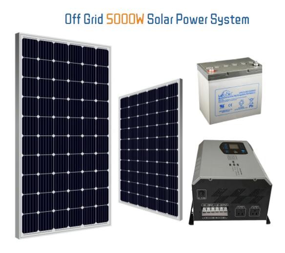 Quality Multipart Setup Monocrystalline Panel Solar Power Home Kits 5000W Solar Panel Kit for sale