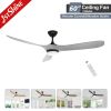 china Fan Ceiling Decorative 3 Wooden Blades DC 6 Speed Remote Control Low Noise