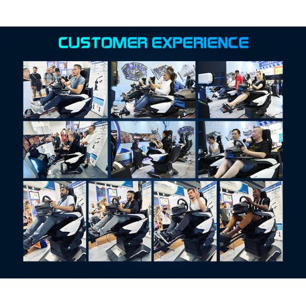 Quality 3 Axis VR Racing Simulator Dynamic Platform Immersive Driving Car 1.0kW for sale