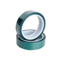 Quality 2 inch Insulation PET Adhesive Tape Green Pet Polyester Silicone Masking Tape for sale