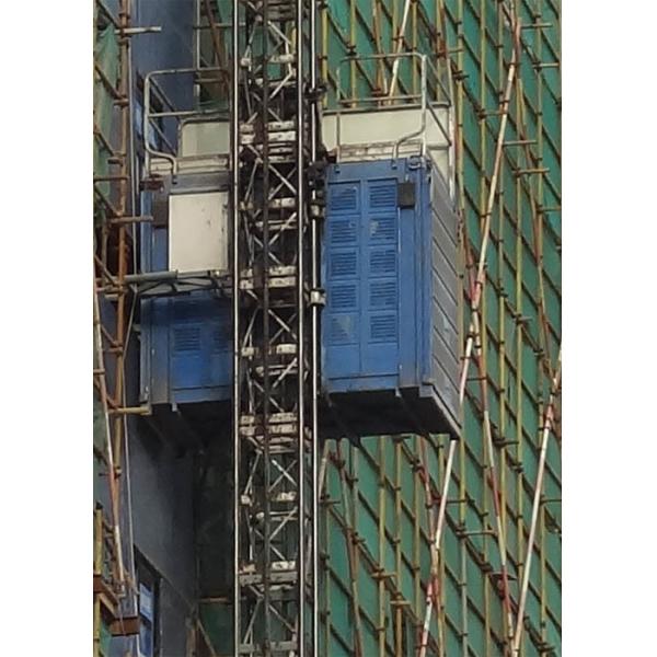 Quality Rack Pinion Type VFD Single Cage Modular Material Hoist Construction for sale