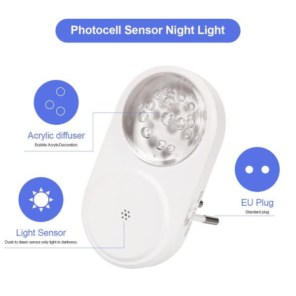 Quality 2pcs Rgb Atmosphere Mini Led Light 100mm Colorful Night Light for sale
