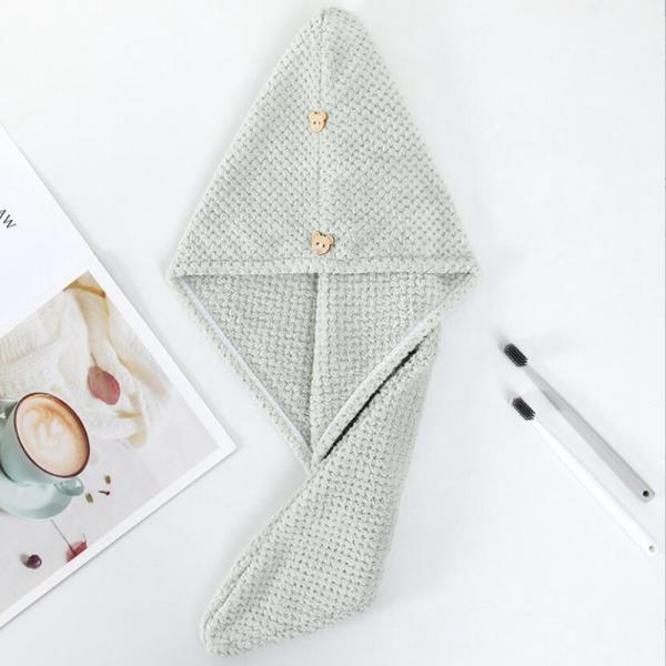 Quality High Absorbability Microfiber Hair Drying Towel Eco Friendly With Soft Fabric for sale