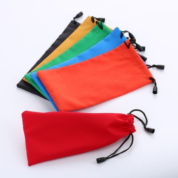 Quality Customized Printed Drawstring Dust Bag Microfiber Soft Sunglasses Packaging for sale