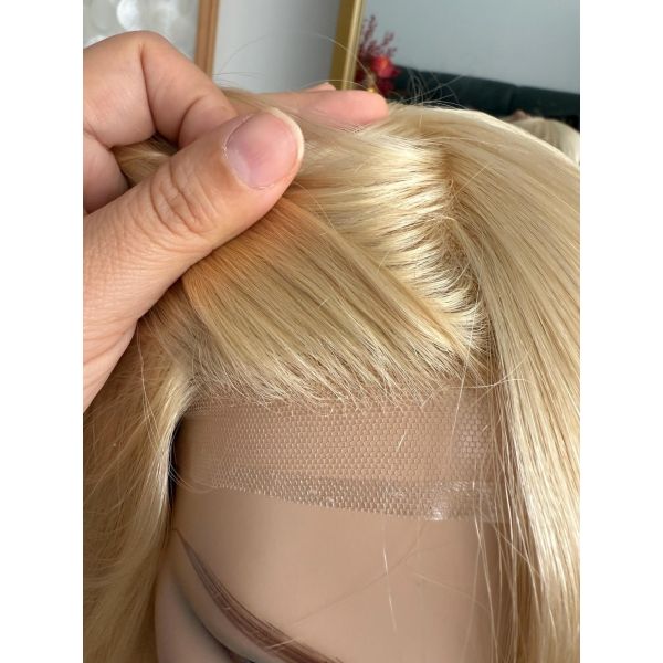 Quality Medium Brown Custom Womens Wigs 130% Density Blonde Lace Front Wig for sale