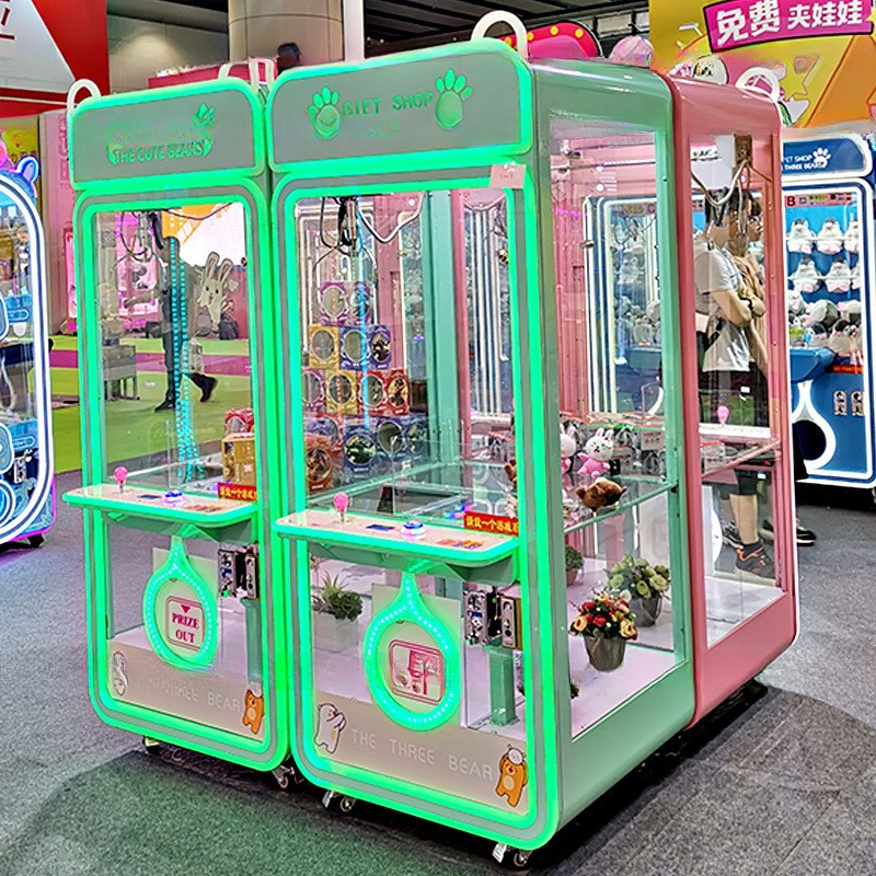 Interior view showing prize dispensing mechanism