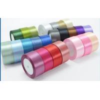 Quality Multicolor Personalised Satin Ribbon , Polyester Satin Ribbon For Gift Packaging for sale