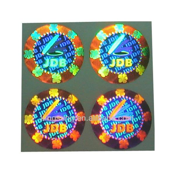 Quality ISO9001 2008 CMYK color Security Hologram Stickers for Certificate for sale