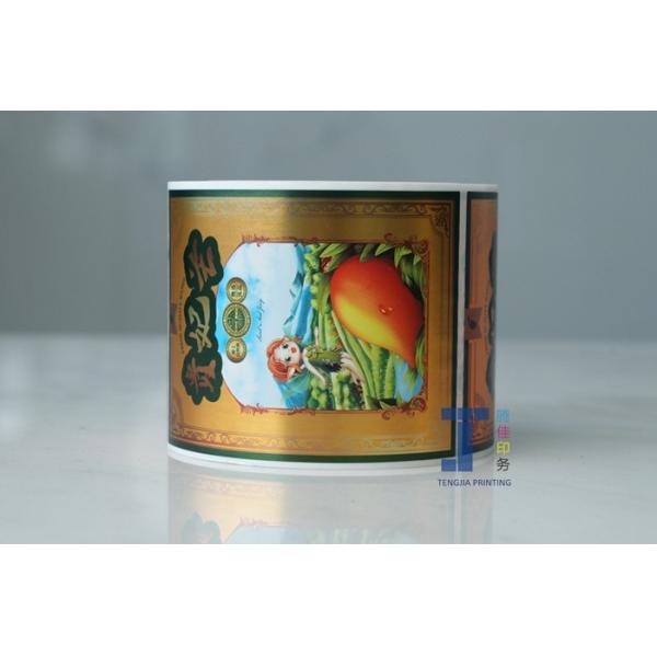 Quality colorful Hot Stamping Label Heat Activated Stickers With Silk Screen Printed for sale