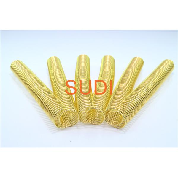 Quality 4:1 Gold 12" Plated Spiral Bound Coil for sale