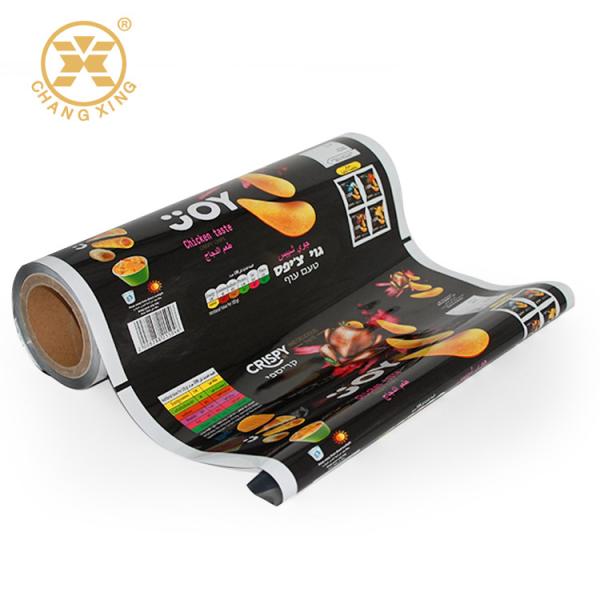 Quality Laminated Food Packaging BOPP/VMCPP Plastic Roll Film Potato Chips Roll for sale