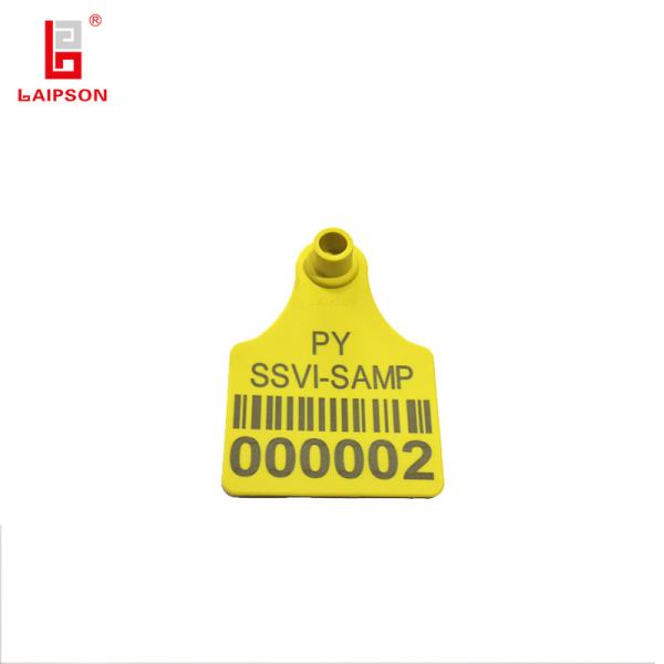 Quality Barcode Numbers TPU Livestock Ear Tags Laser Printed For Cattle Bovine Ranch for sale