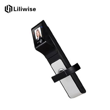 Quality Smart 3D Infrared Face Recognition Door Handle Lock For Family and Company for sale
