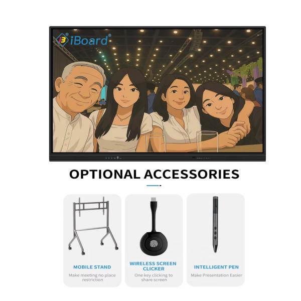 Quality 55 65 75 86 98 Inch 4K LCD Interactive Whiteboard Touch Panel Smart Screen for sale