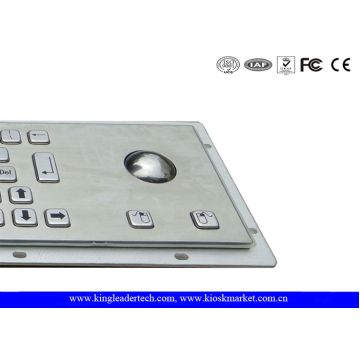 Quality Kiosk Keyboard And Trackball Keyboard Stainless Steel With Pointing Devise for sale