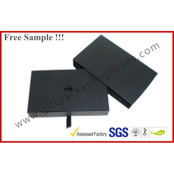Quality Matt Black handmade Rigid Gift Boxes , Hi END Poker / Playing Cards Gift Package for sale