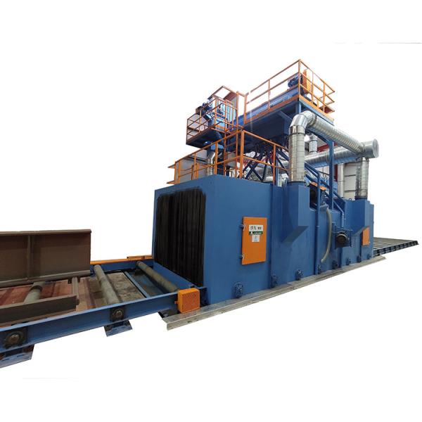 Quality Roller Conveyor Stone Shot Blasting Machine , Shot Blasting Machine For Casting for sale