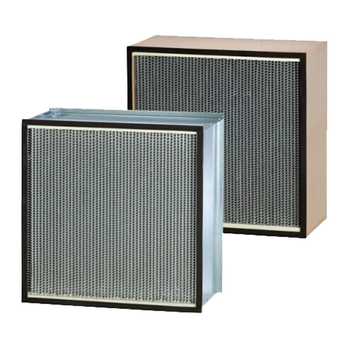 Deep pleat HEPA filter installation example