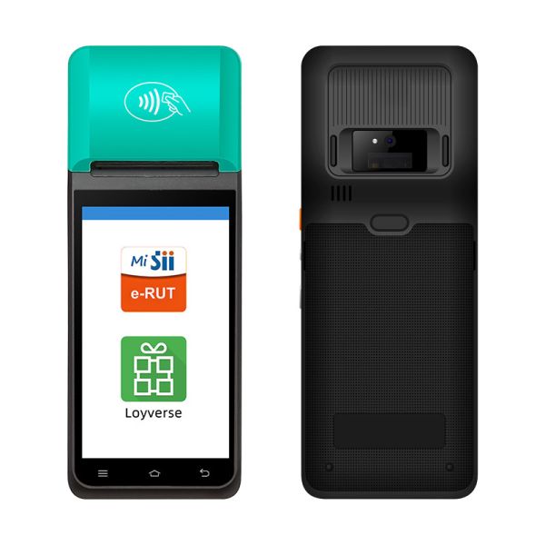 Quality 6400mAh Battery Mobile POS Terminal With Google Play Store And 58mm Printer for sale