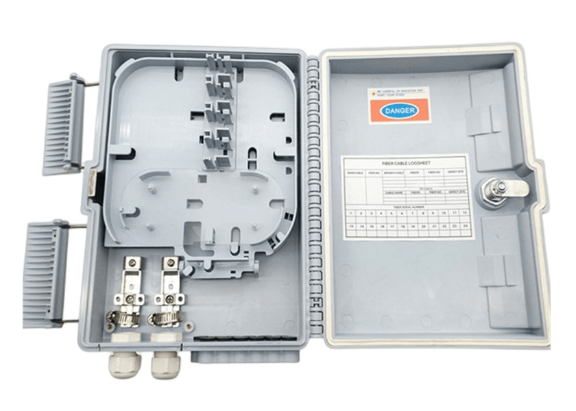 Quality 12Cores Fiber Optic Terminal Box SC/LC/FC/ST Simplex/Duplex Indoor/Outdoor for sale