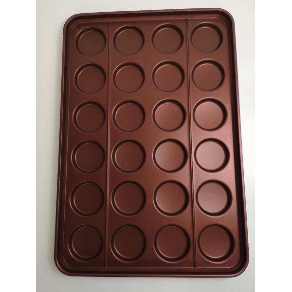 Quality 3.5" 24 Links Burger Bun Baking Tray Reusable Silicone Coated for sale