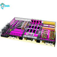 Quality Large Inside Trampoline Park With Obstacles For Kids Environmental Friendly for sale