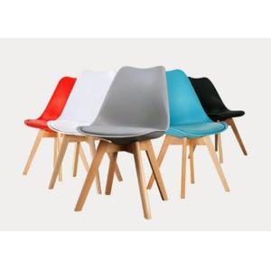Quality OEM ODM Wooden Leg Dining Chair Strong Structure With 42cm Leg Width for sale
