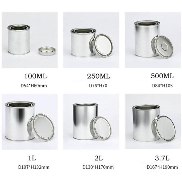 Quality 150ml Empty Round Metal Paint Tin Cans With Lid for Paint and Candles Packaging for sale