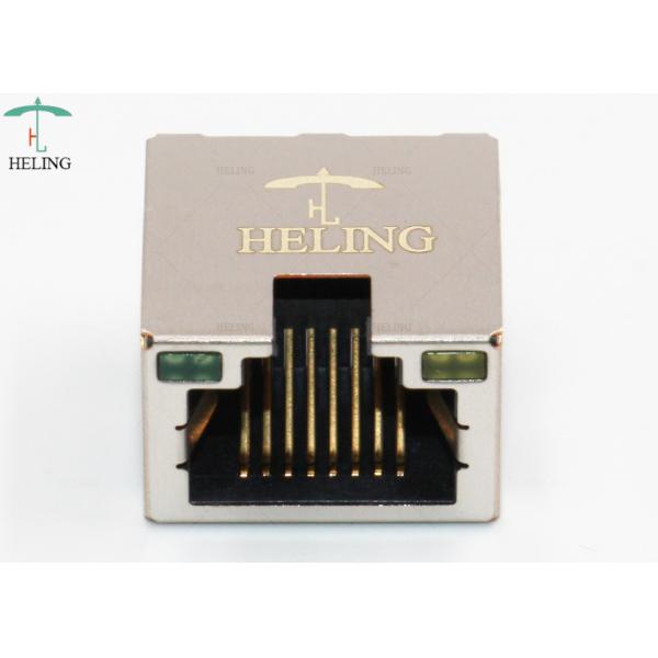 Quality Right Angle RJ45 Jack Connector Overhangs PCB For DSL / ADSL /XDSL for sale