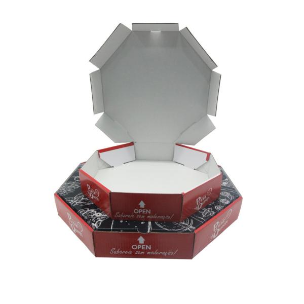 Quality Custom Logo Biodegradable Disposable Foldable Pizza Box Offset Printing for sale
