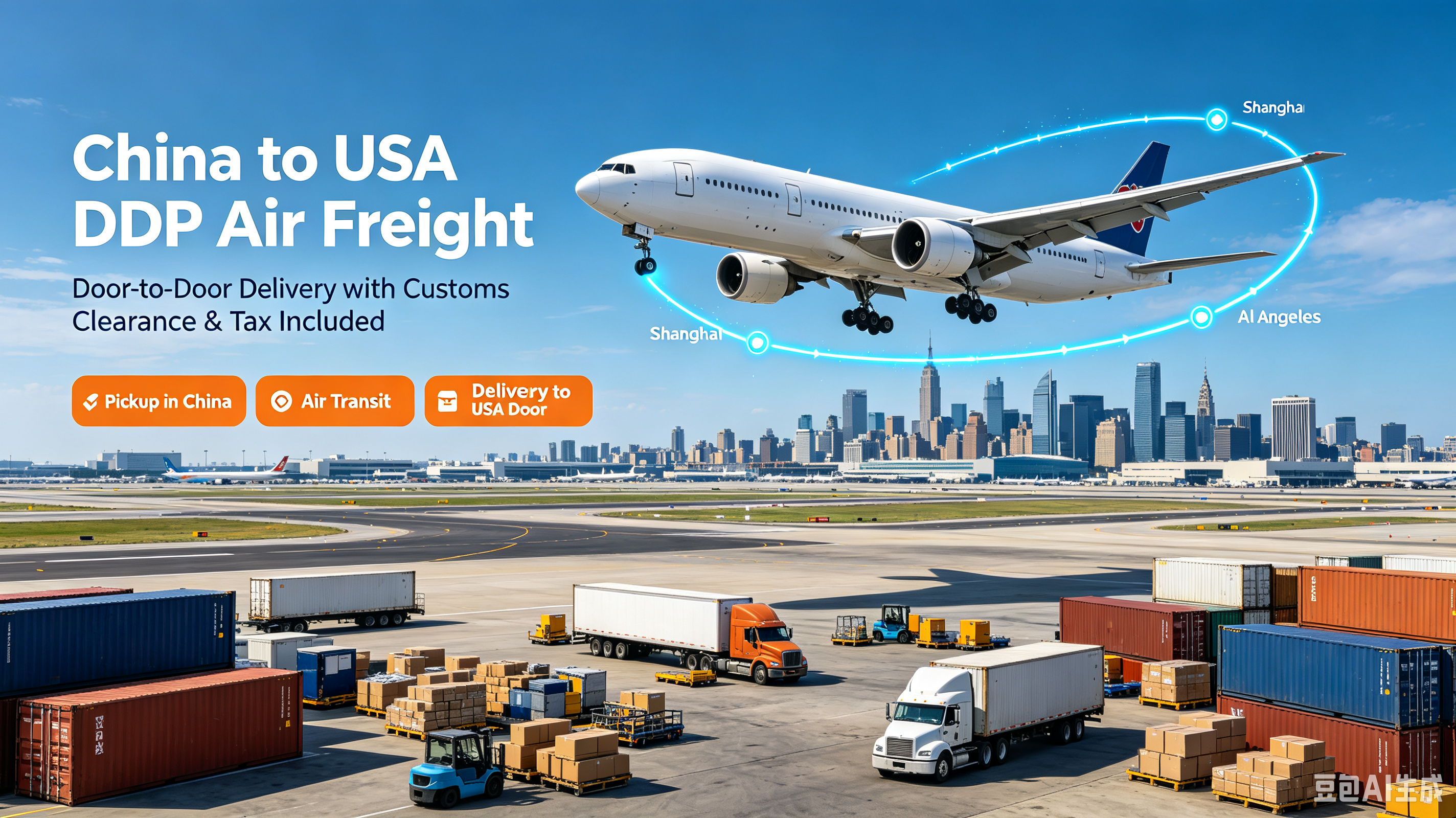 Quality USA DDP BY AIR/SEA Door to Door Services with One-Stop Logistics for International Express for sale