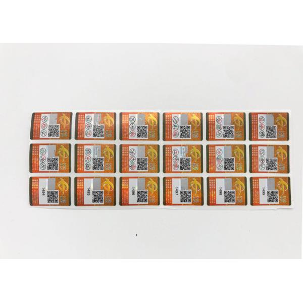 Quality Anti - Ultraviolet Tamper Evident Security Labels With Custom Printing And for sale