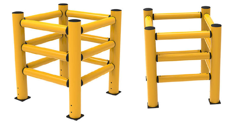 Building Post Safety Barrier Polygon Anti-Collision Guardrails Warehouse Safety Barrier 