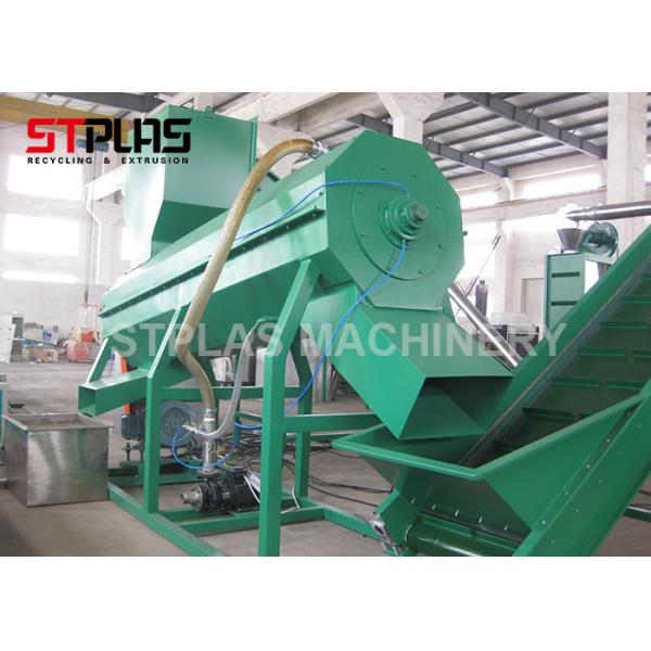 Quality Compact Structure Plastic Recycling Washing Line , HDPE Bottle Recycling Machine for sale
