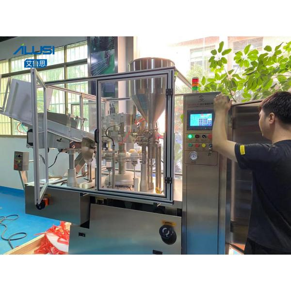Quality 100-5000ml Bottle Liquid Filling Machine , Pneumatic Ointment Tube Filler for sale