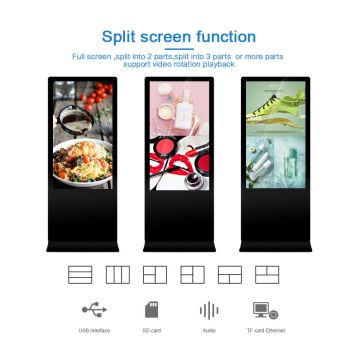 Quality Stand Alone LCD Android Digital Advertising Player Commercial Smart Display for sale