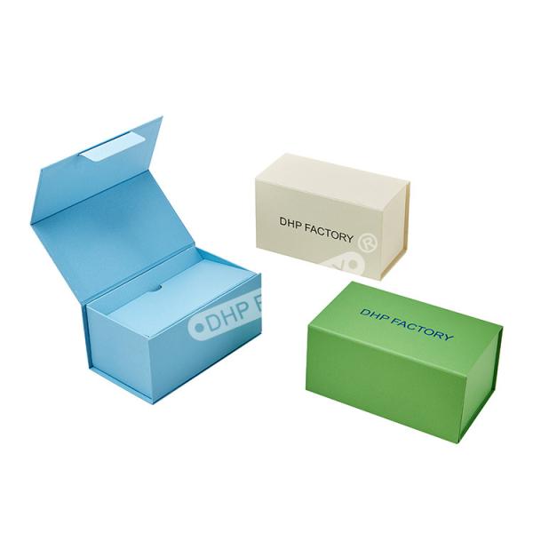 Quality Recyclable Texture Paper Cardboard Foldable Boxes Packaging Without Magnet for sale