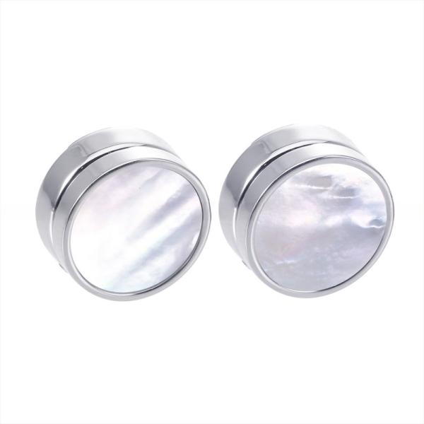Quality Pearl Shell Inlay Men'S Button Covers for Wedding Attire for sale