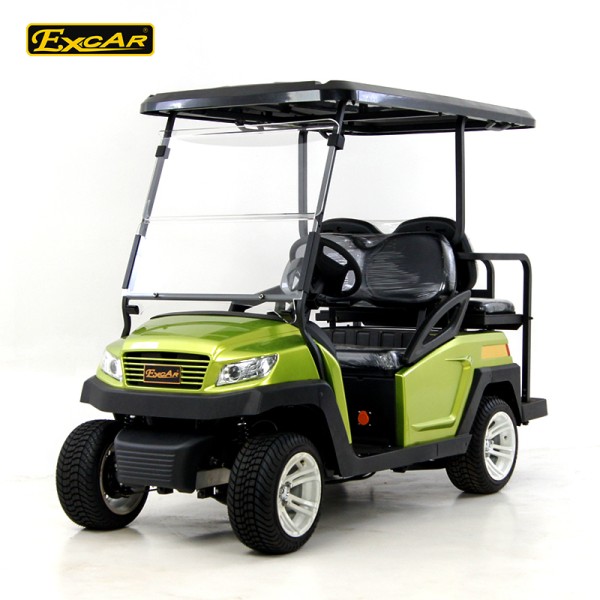 Quality Green EXCAR Electric Golf Car 3 Or 4 Seater 48V ADC Motor CE Approved for sale